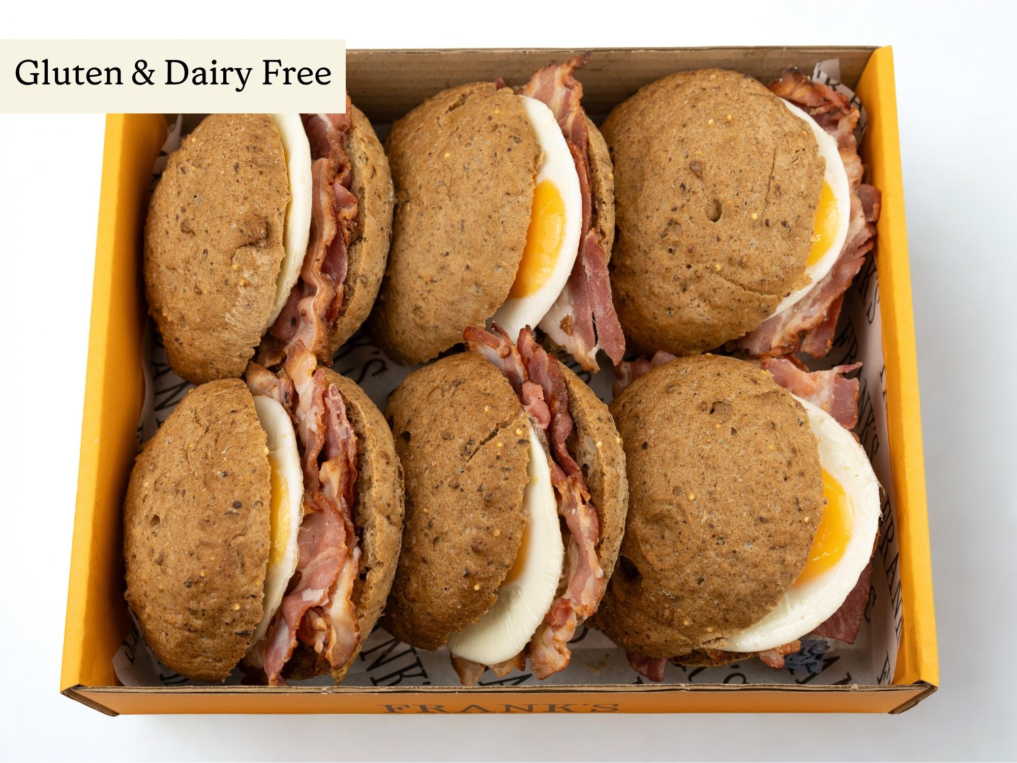 Classic Gluten-Free Breakfast Baps | Hot Bacon Bap Platter
