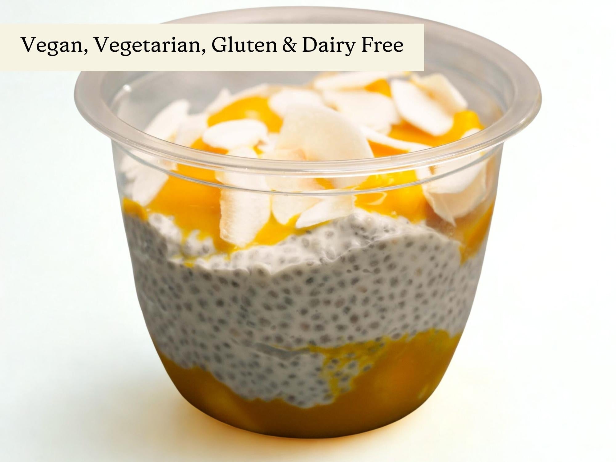 Mango & Coconut Chia Pots | Vegan & Gluten-Free Breakfast